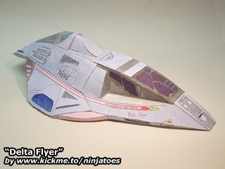 Star Trek “Delta Flyer” – Ninjatoes' papercraft webpage