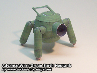 Advance Wars Green Earth Neotank – Ninjatoes' papercraft webpage