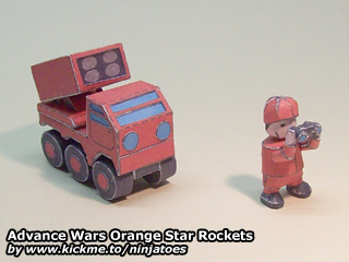 Papercraft Advance Wars Orange Transformers Bumblebee Movie Blitzwing